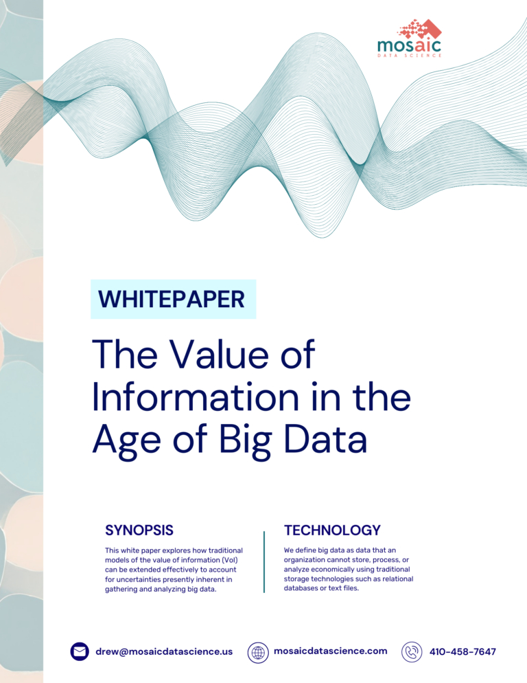 Value of Information in the Age of Big Data | ML White Paper