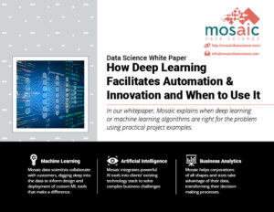 How to use Deep Learning Automation | Mosaic Data Science