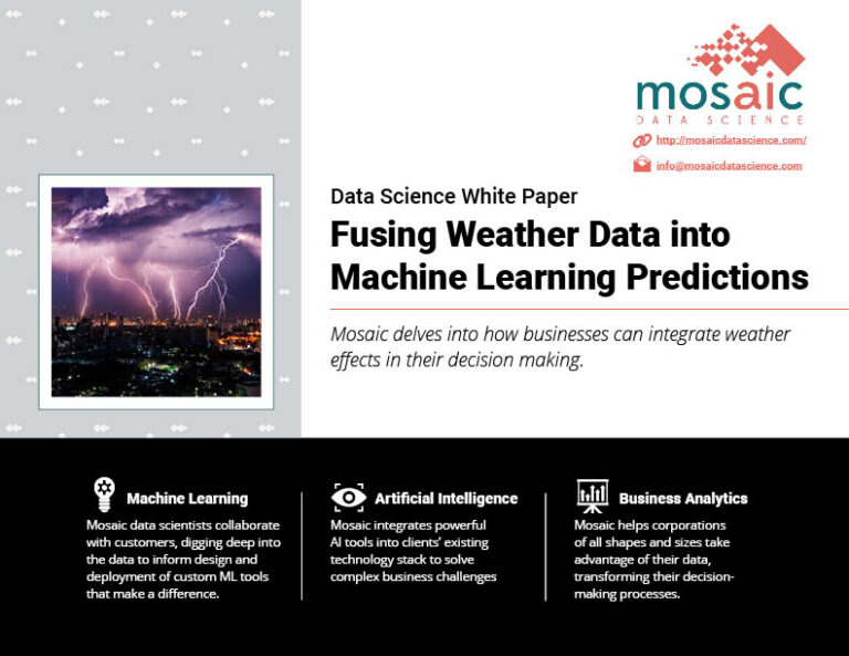 Fusing Weather Data into Machine Learning Predictions