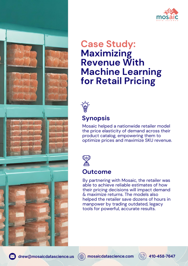 Machine Learning for Retail Pricing to Maximize Revenue from Mosaic
