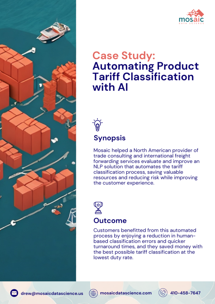 Automating Product Tariff Classification with AI Automating Product Tariff Classification with AI