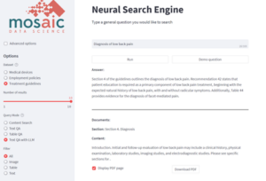 Building a Neural Search Engine with Mosaic Data Science