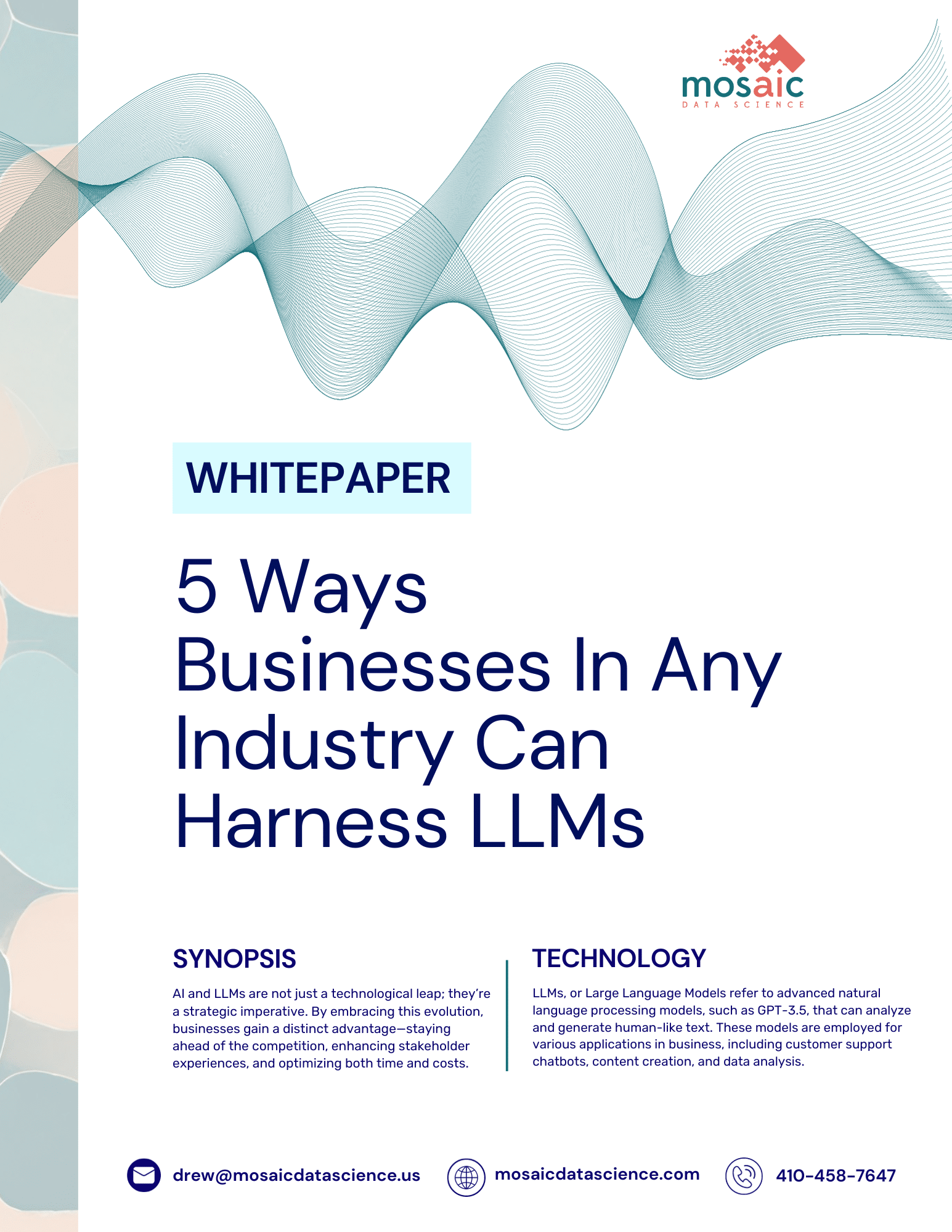 Top LLM Business Applications Artificial Intelligence Whitepaper