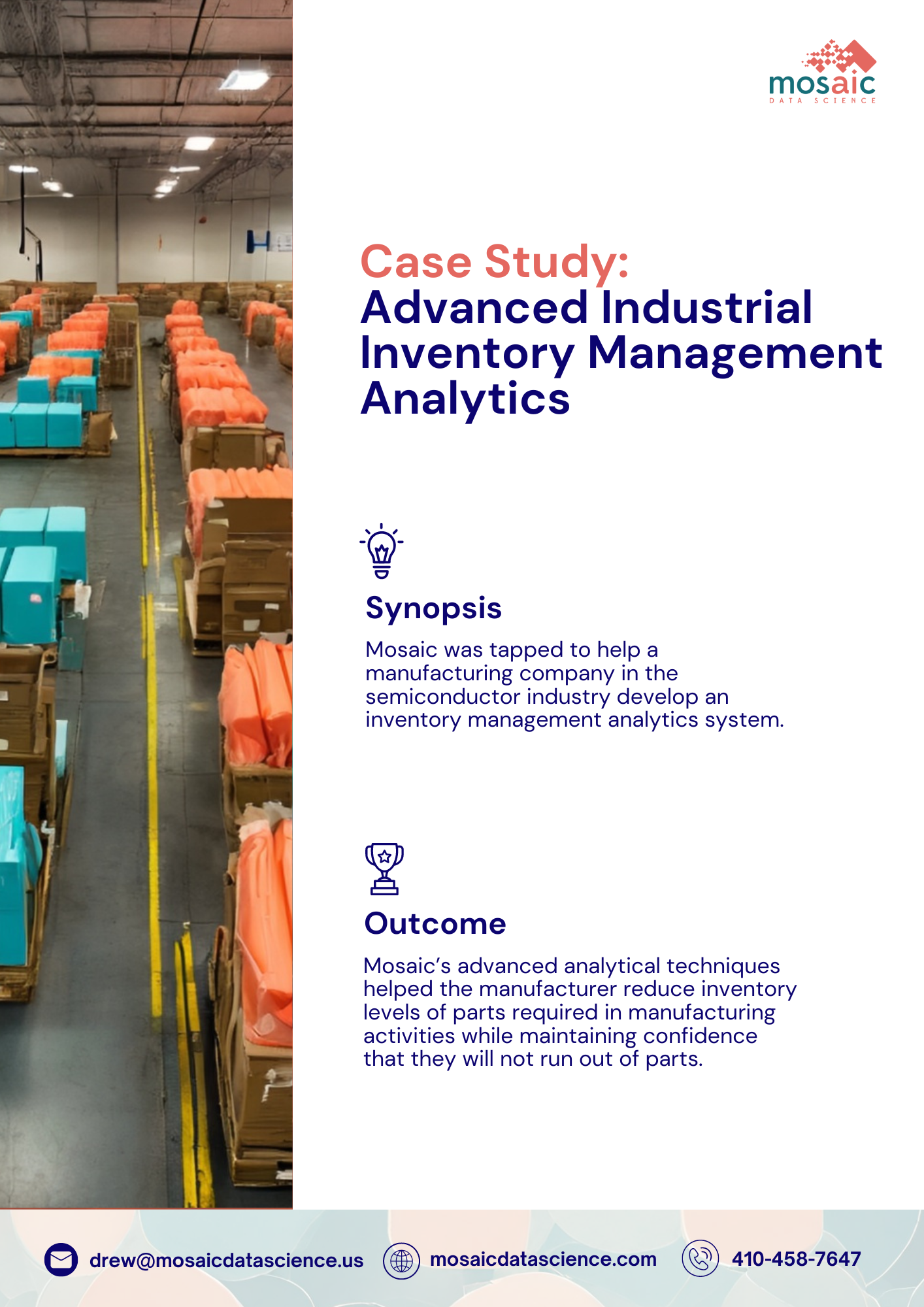 Inventory Management Analytics | Mosaic Data Science Case Study