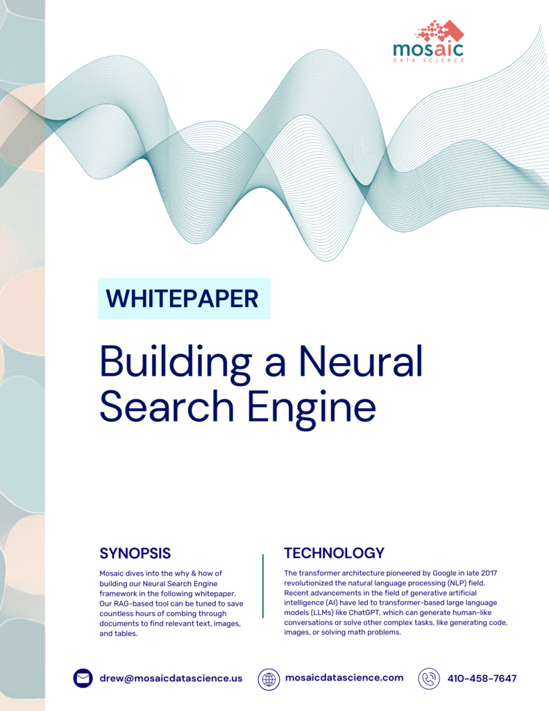Building a Neural Search Engine with Mosaic Data Science