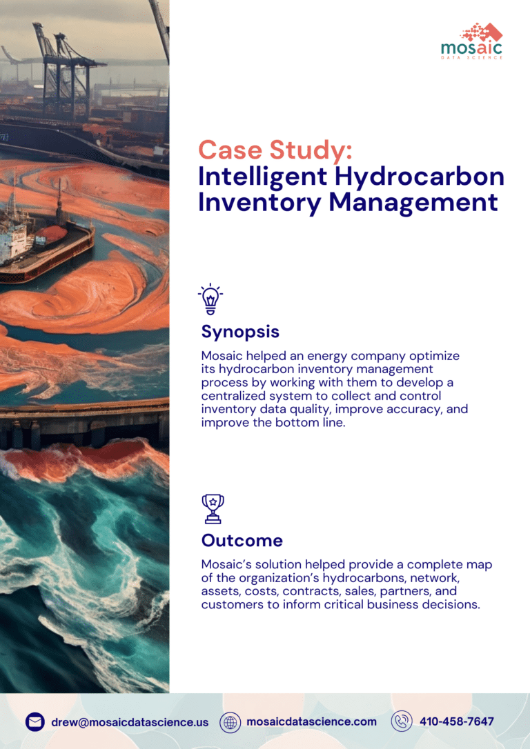 Hydrocarbon Inventory Management Analytics | Mosaic Csae Study