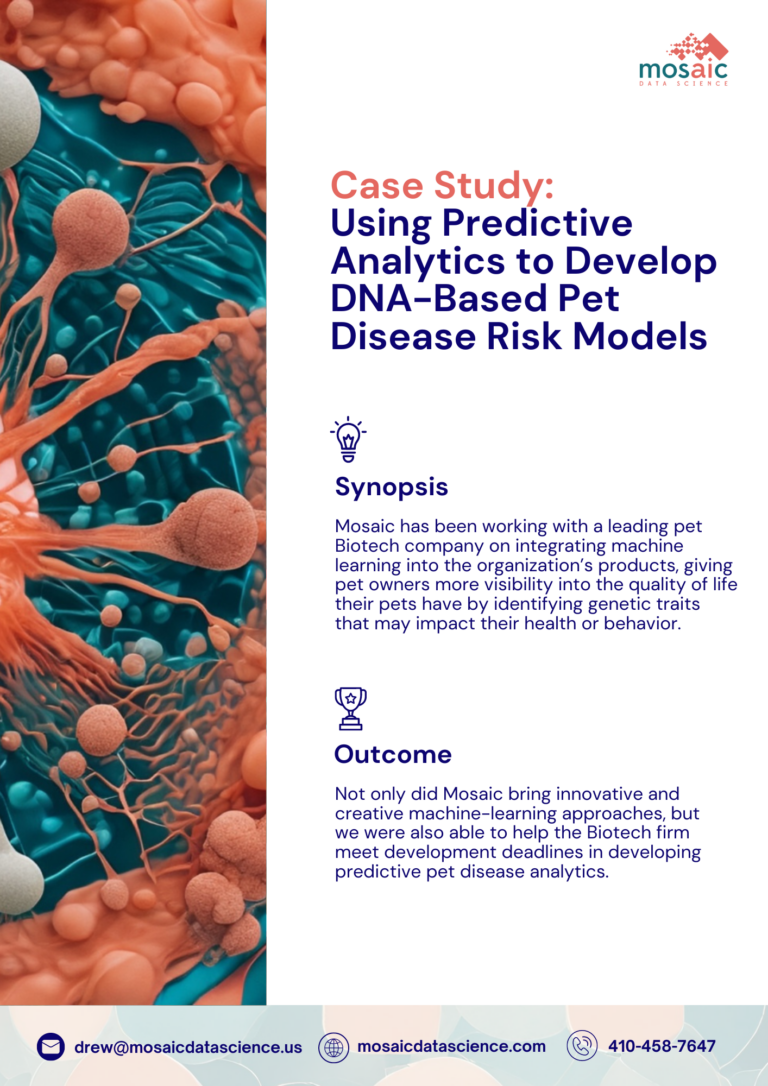 Predictive Pet Disease Analytics with DNA-Based Models